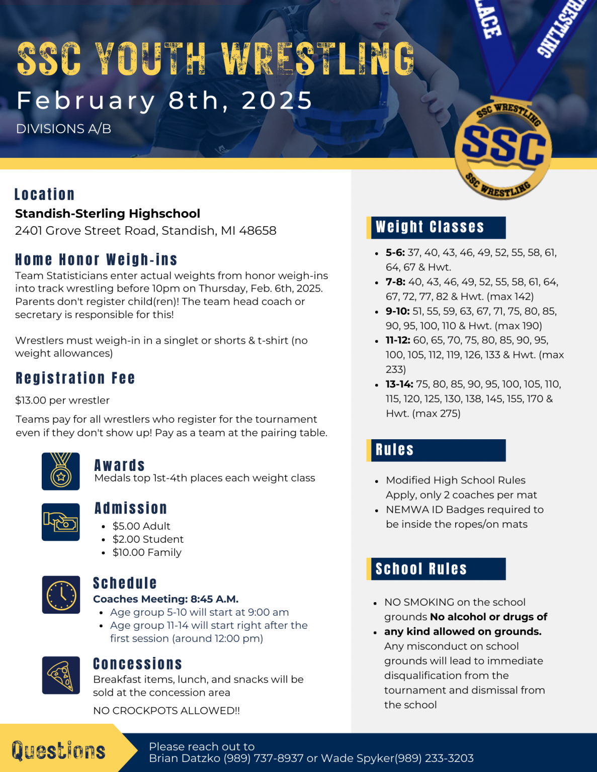 Standish-Sterling Central High School – NEMWA Wrestling